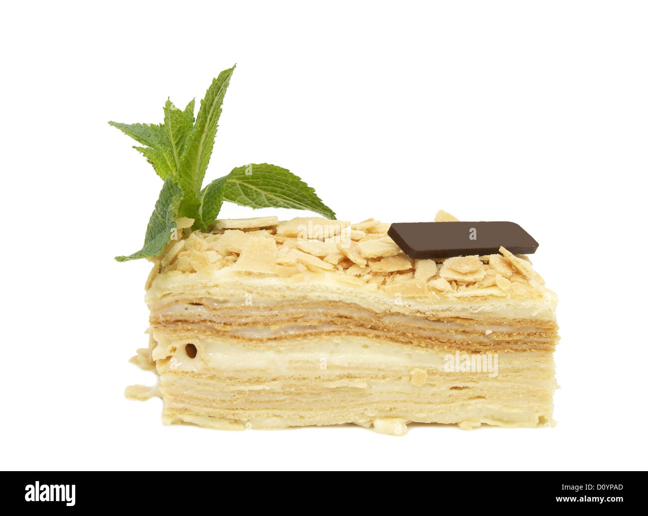 Piece homemade nut cake Cut Out Stock Images & Pictures - Alamy