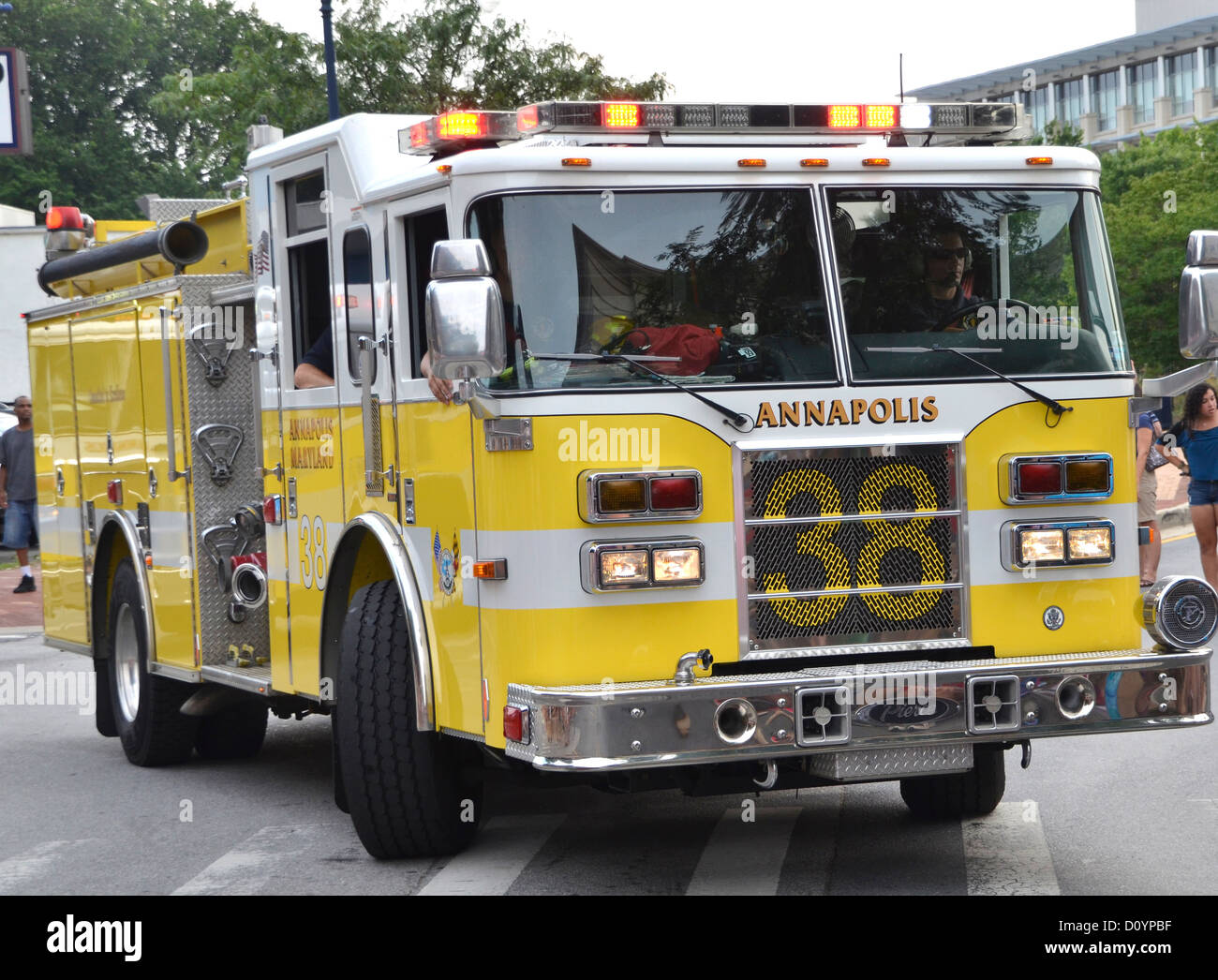 An Annapolis Maryland Fire Department Fire Truck Stock Photo - Alamy