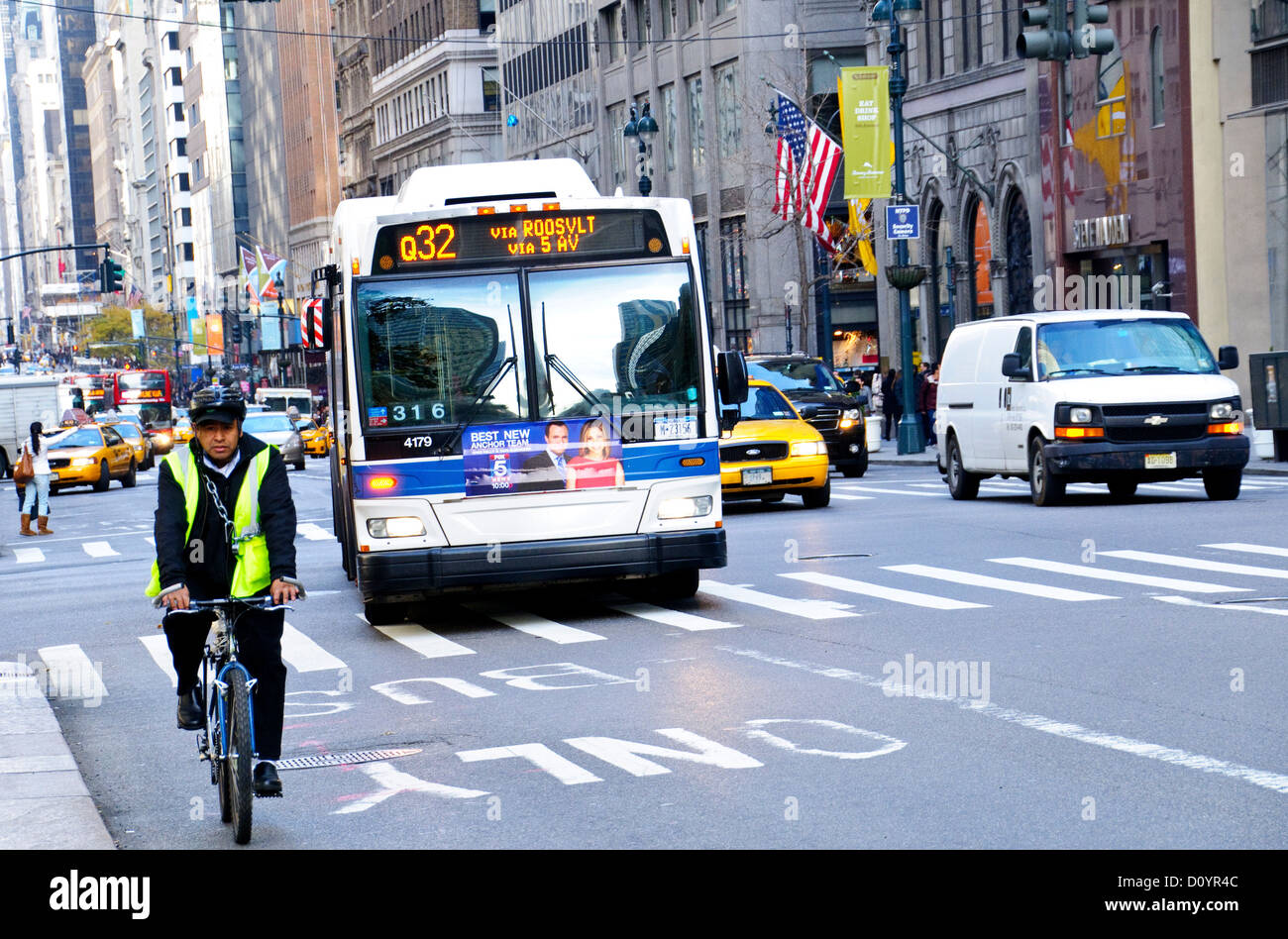 New York City Public Transportation Q32 Bus, Manhattan, New York City ...