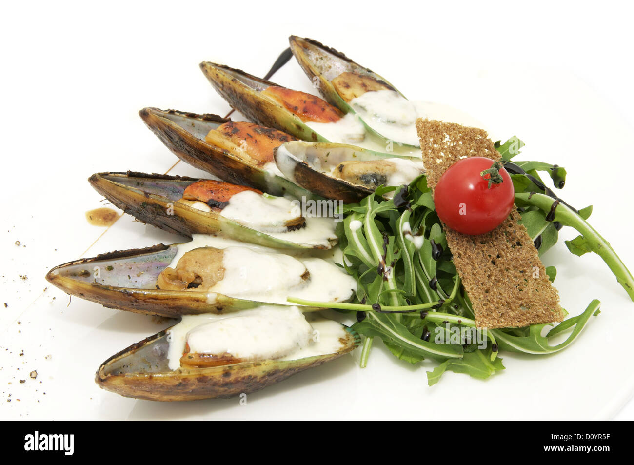 Mussels menu Cut Out Stock Images & Pictures - Alamy
