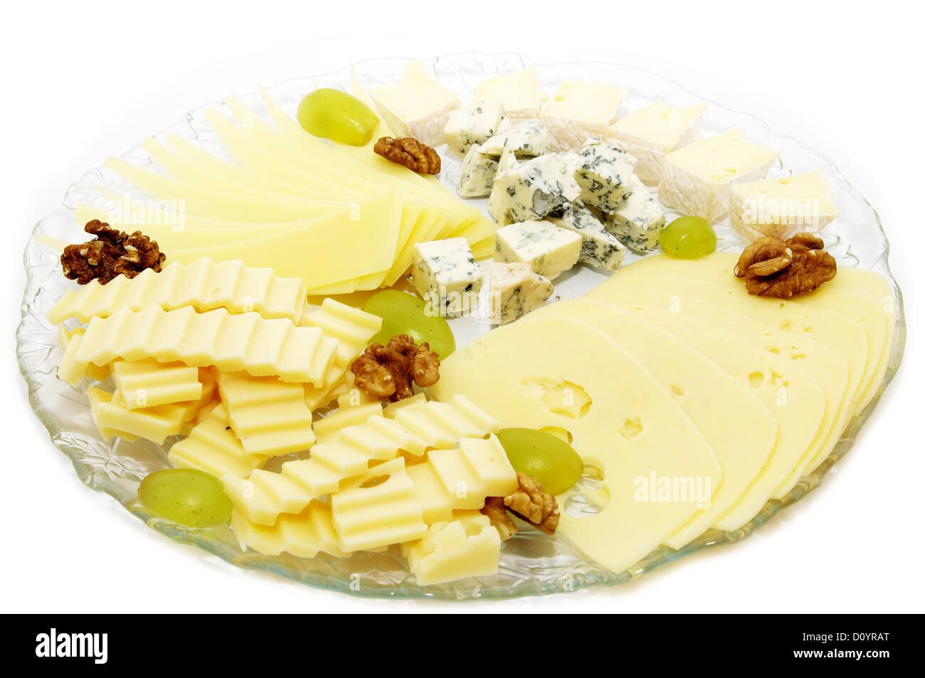 Brie cheese grape mint hi-res stock photography and images - Alamy