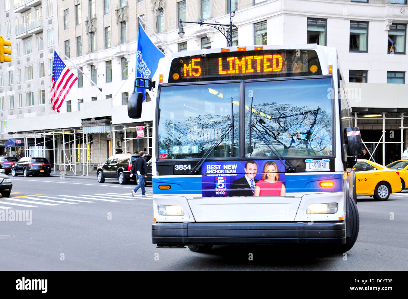 New York City Public Transportation M5 Bus, Manhattan, New York City ...