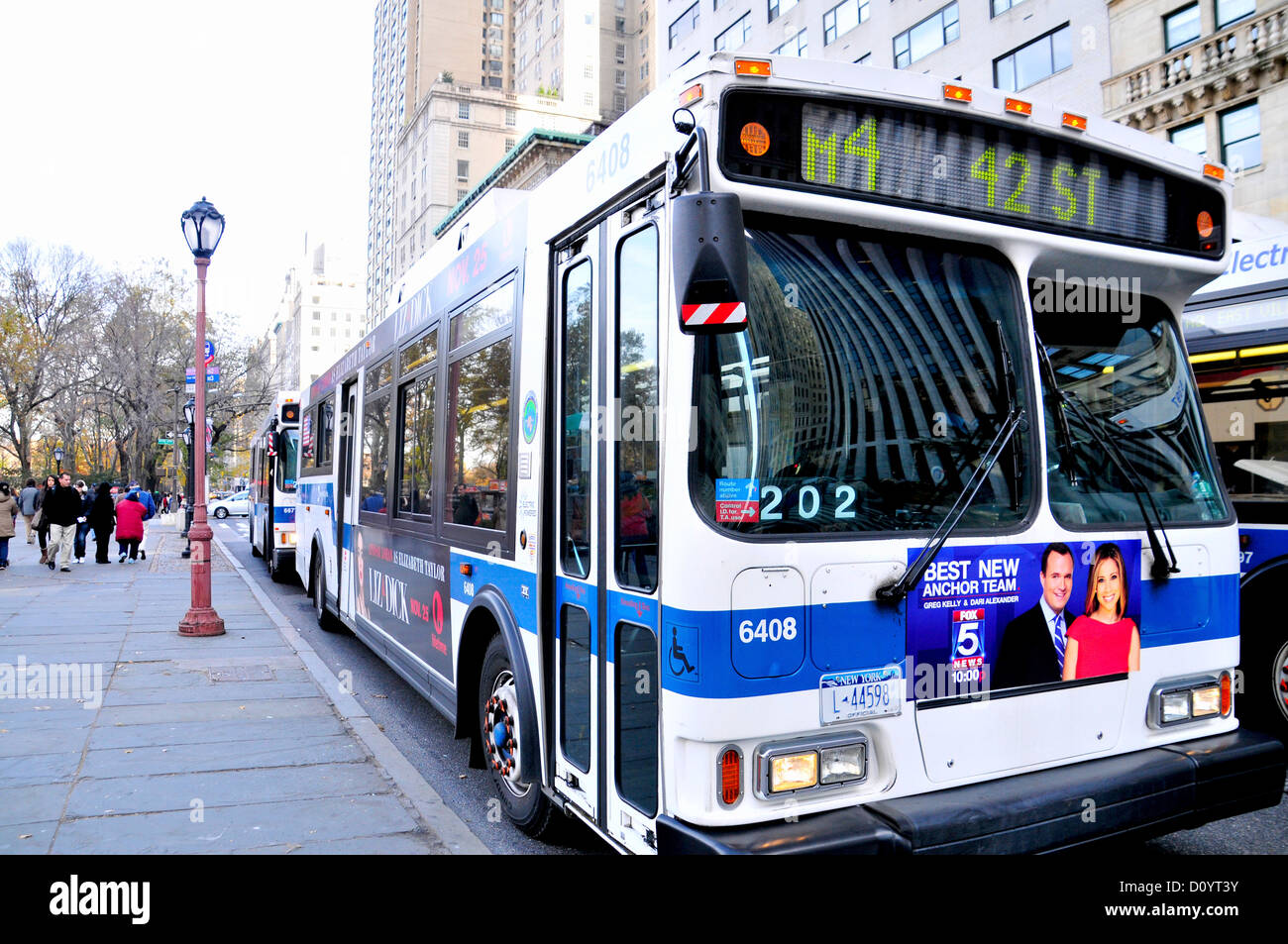 New York City Public Transportation M4 Bus, Manhattan, New York City ...