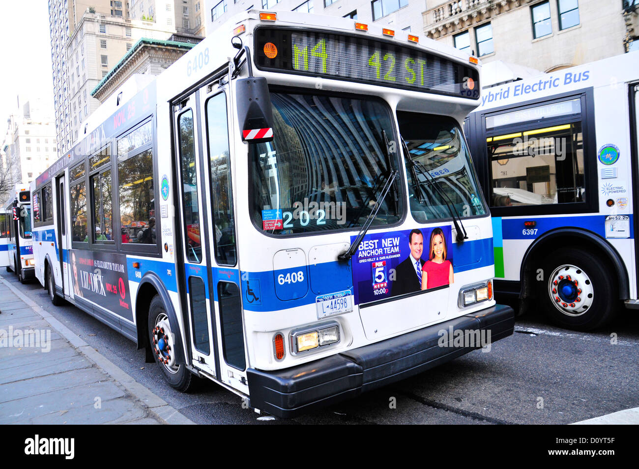 New York City Public Transportation M4 Bus, Manhattan, New York City ...