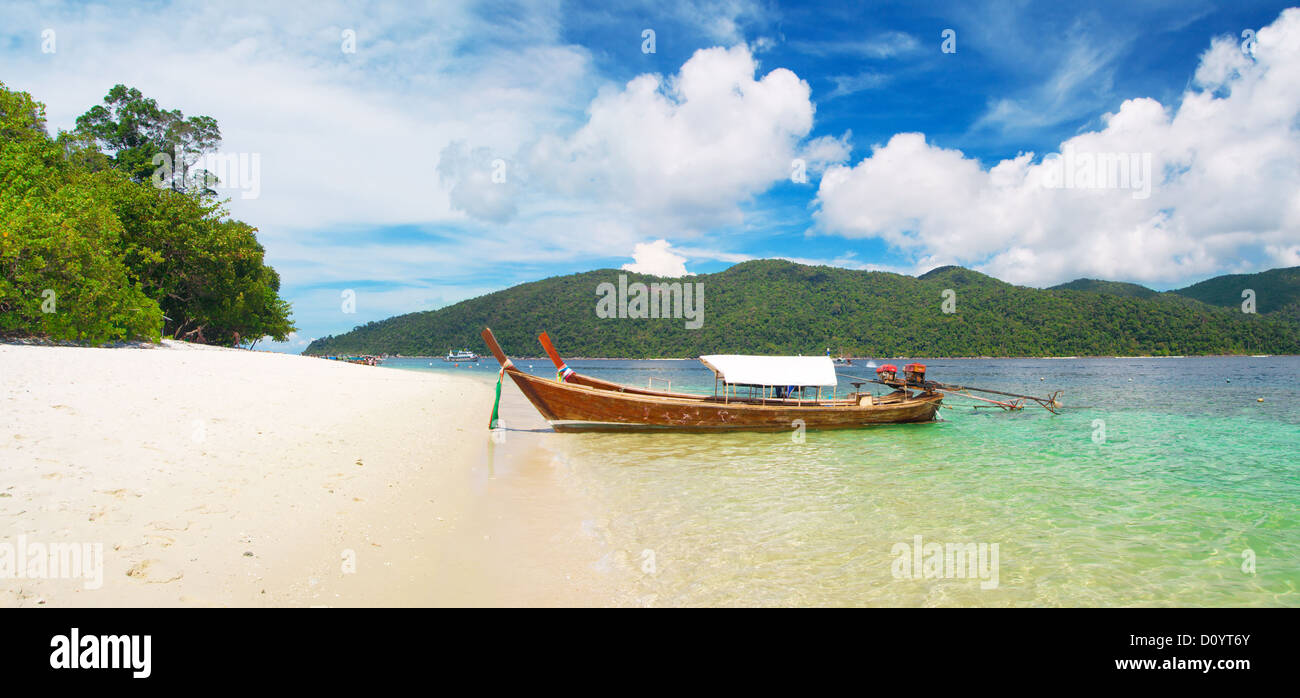 beach and clear tropical sea Stock Photo - Alamy