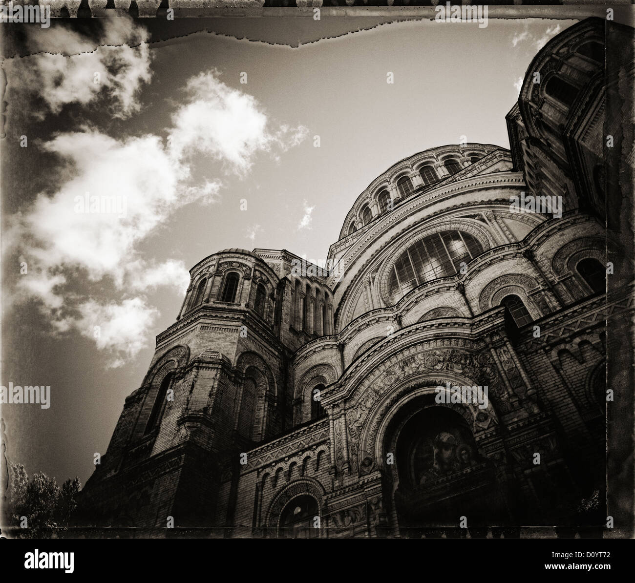 Naval Cathedral in Kronstadt, on Kotlin Island in the Gulf of Finland ...