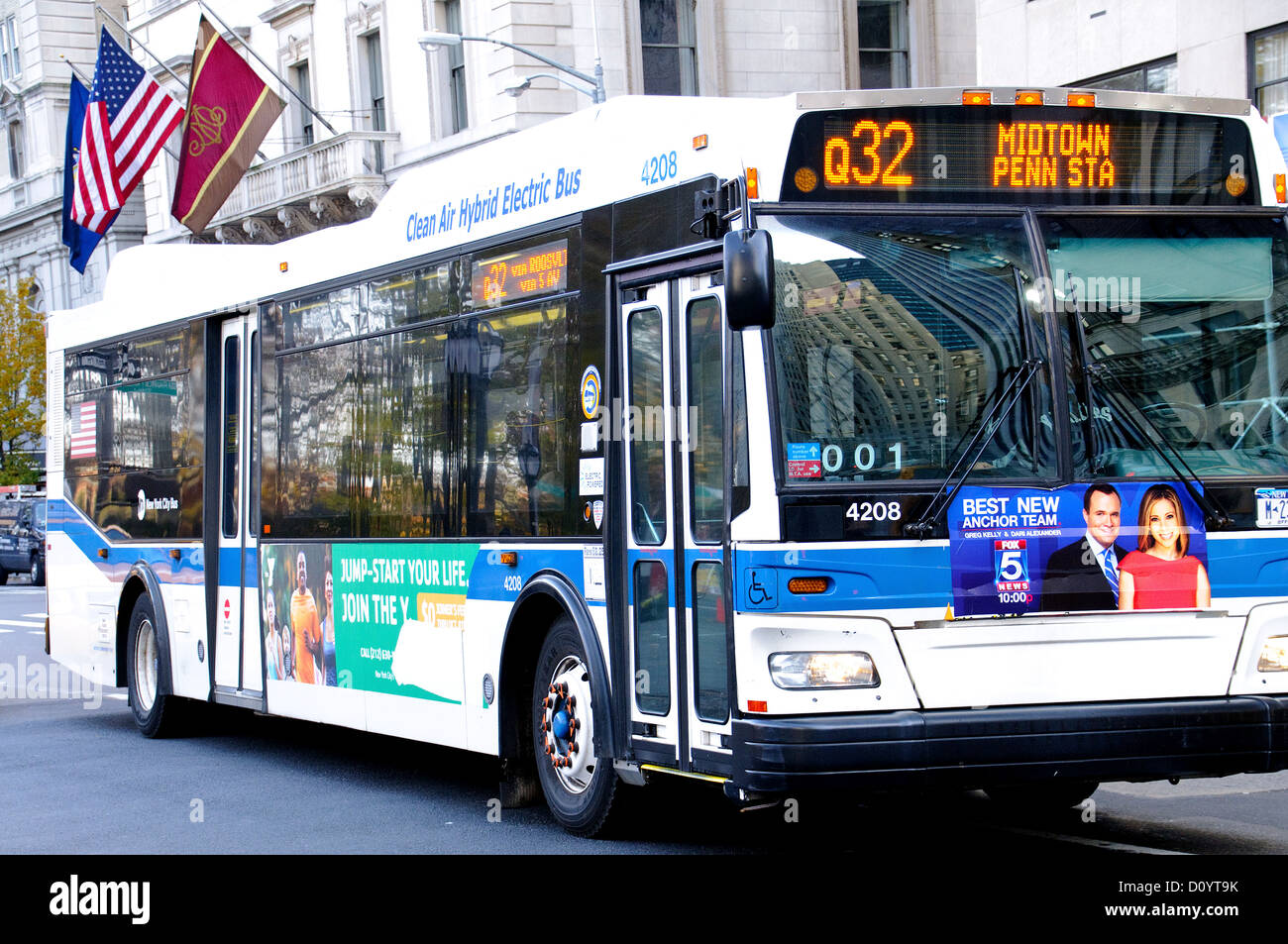 New York City Public Transportation Q32 Bus, Manhattan, New York City ...