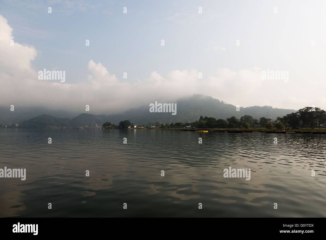 Phewa lake in Pokhara, Nepal Stock Photo - Alamy
