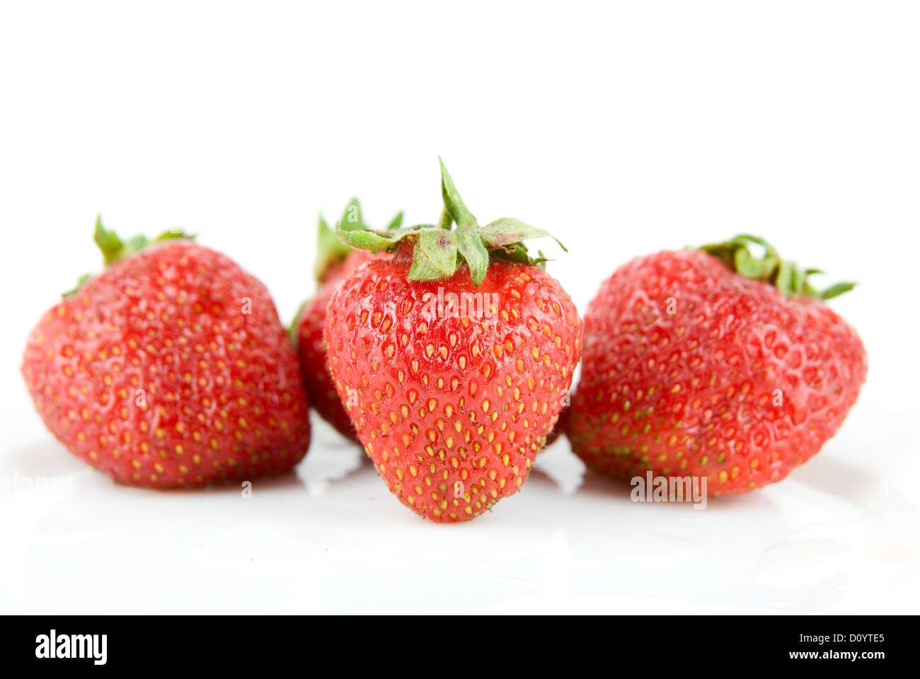 Strawberries growing garden Cut Out Stock Images & Pictures - Alamy