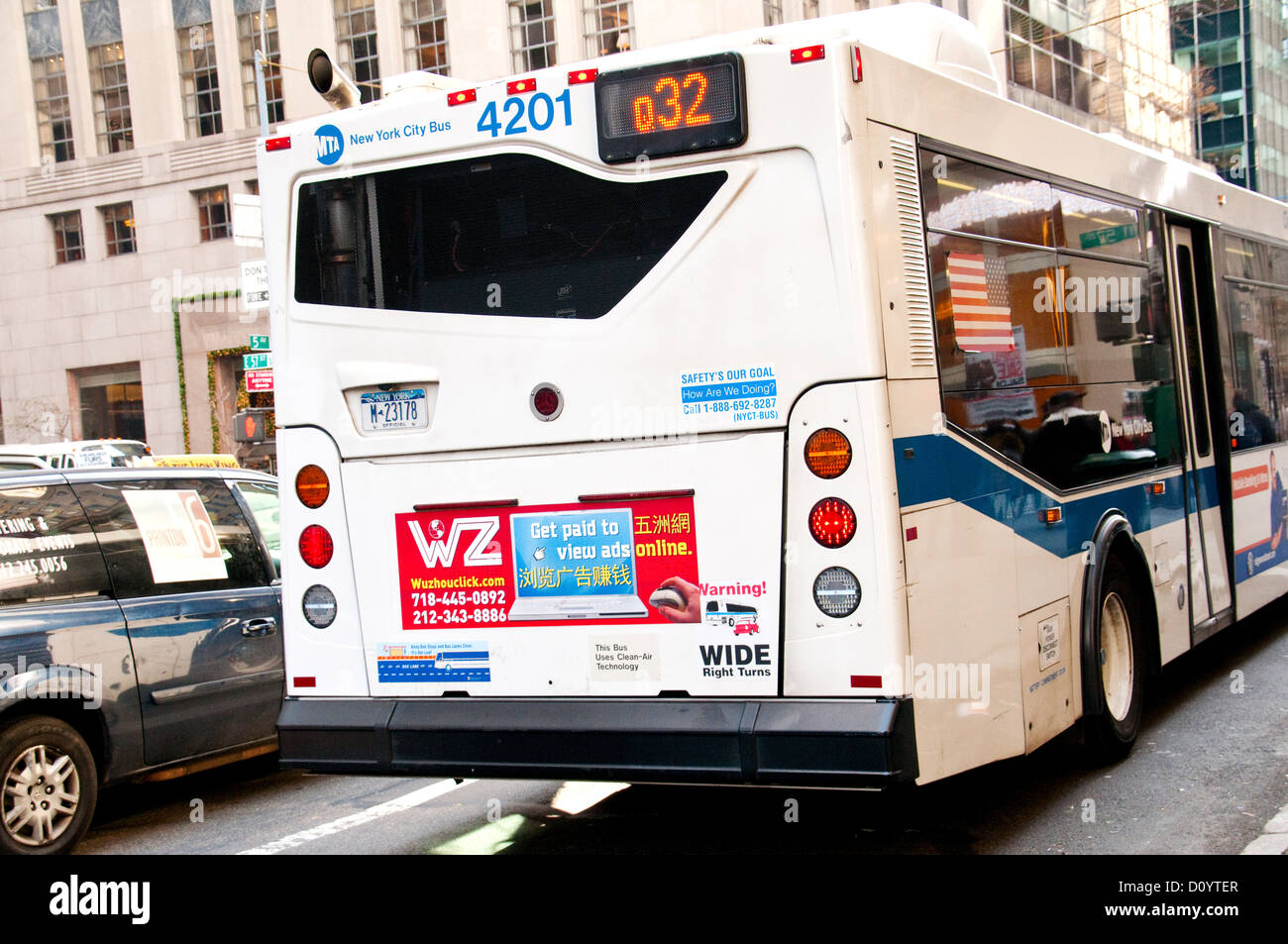 New York City Public Transportation Q32 Bus, Manhattan, New York City ...