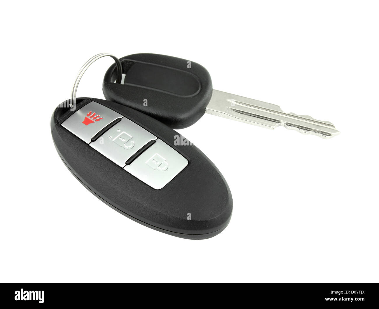 Key ring with three keys Cut Out Stock Images & Pictures - Alamy