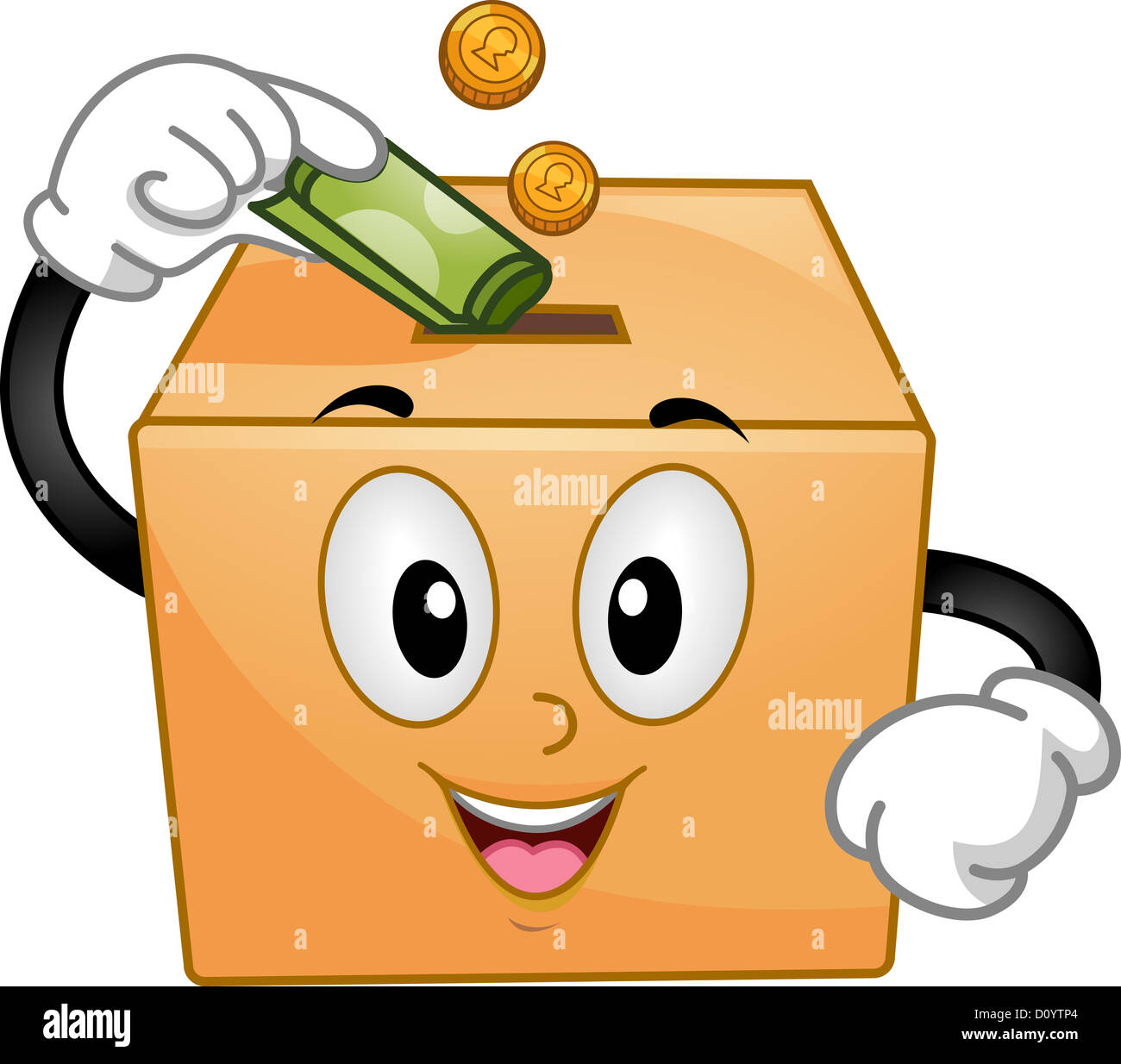 Donation cartoon hi-res stock photography and images - Alamy