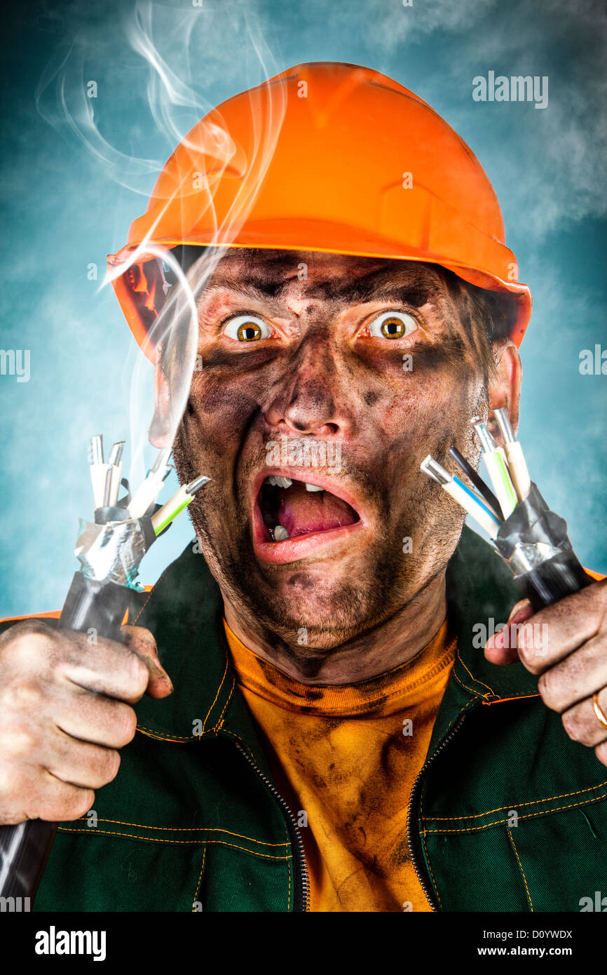 Electric shock hair hi-res stock photography and images - Alamy