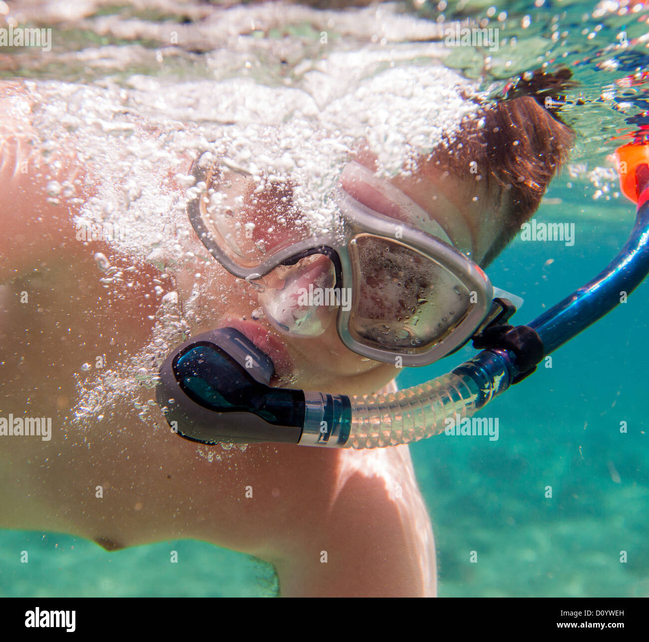 Snorkeler hi-res stock photography and images - Alamy