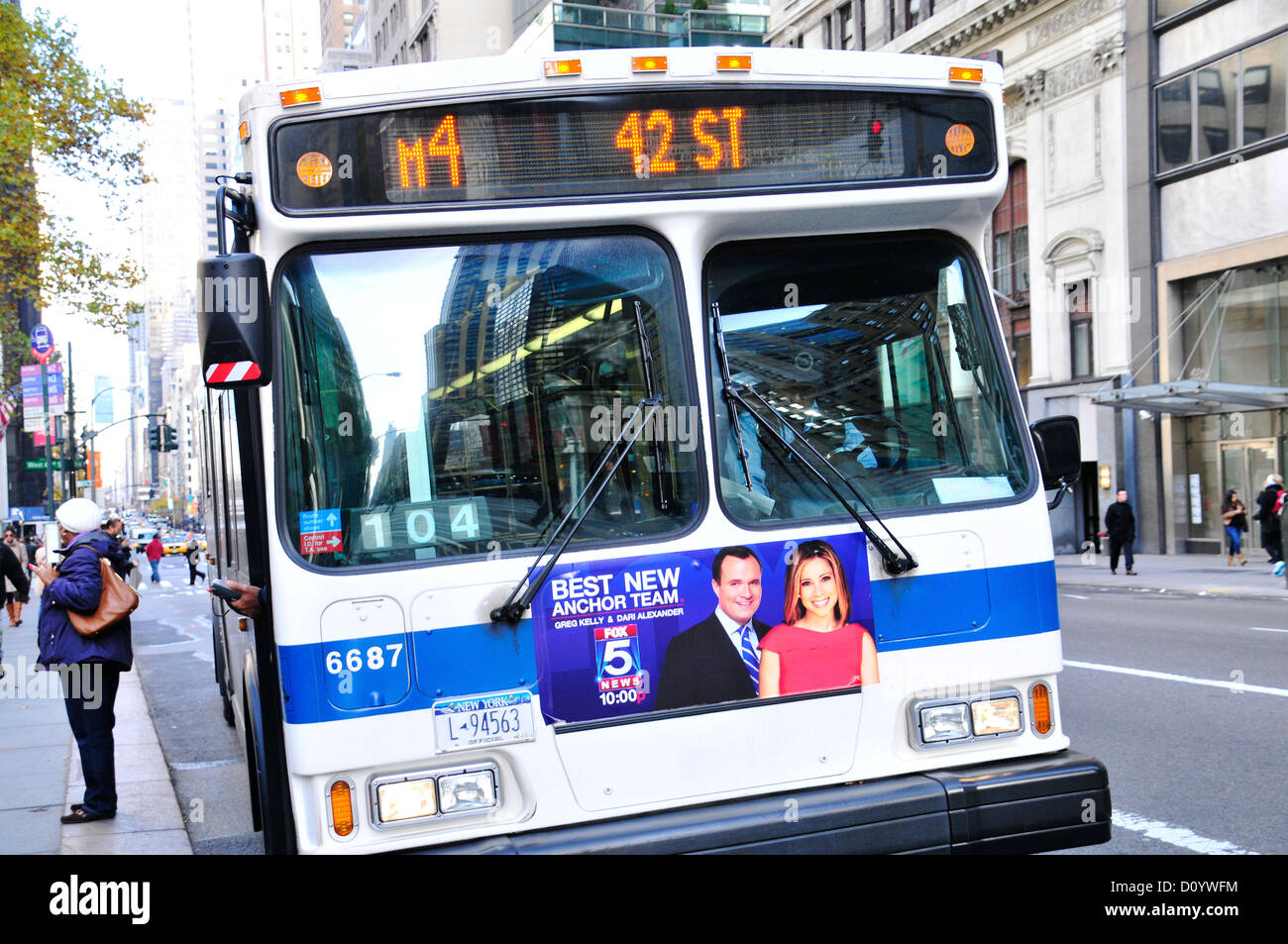 New York City Public Transportation Bus, Manhattan, New York City, USA ...