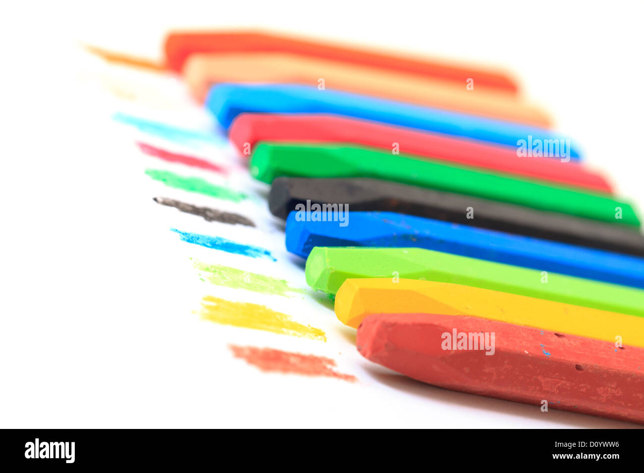 Group of Crayons stacked Stock Photo - Alamy