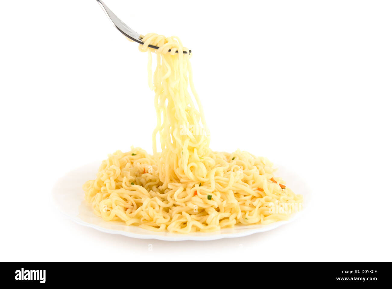 Woman and spaghetti food eating Cut Out Stock Images & Pictures - Alamy