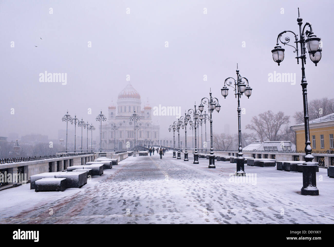 Cathedral of Christ the Savior at winter Stock Photo - Alamy