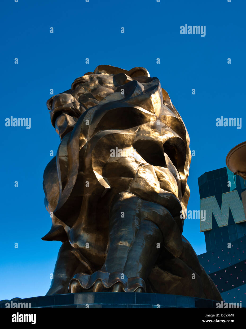 Lion statue, Las Vegas Stock Photo - Alamy
