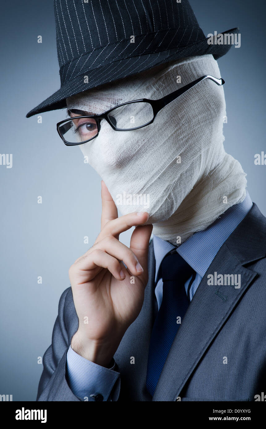 Man covered in medical bandages hi-res stock photography and images - Alamy
