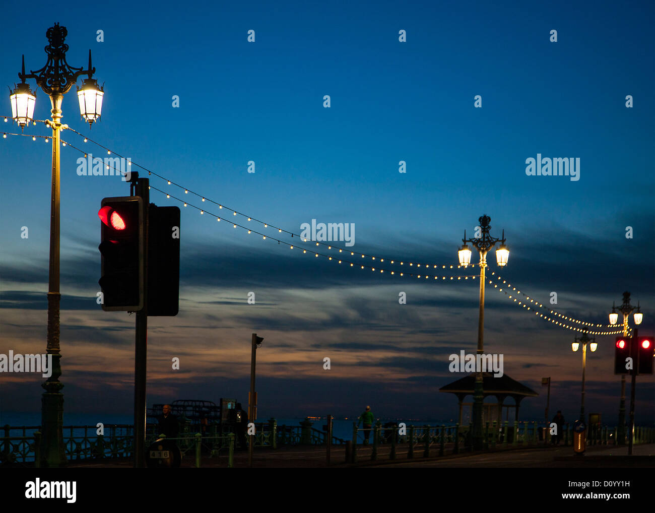 Brighton winter coastal sunset Stock Photo - Alamy