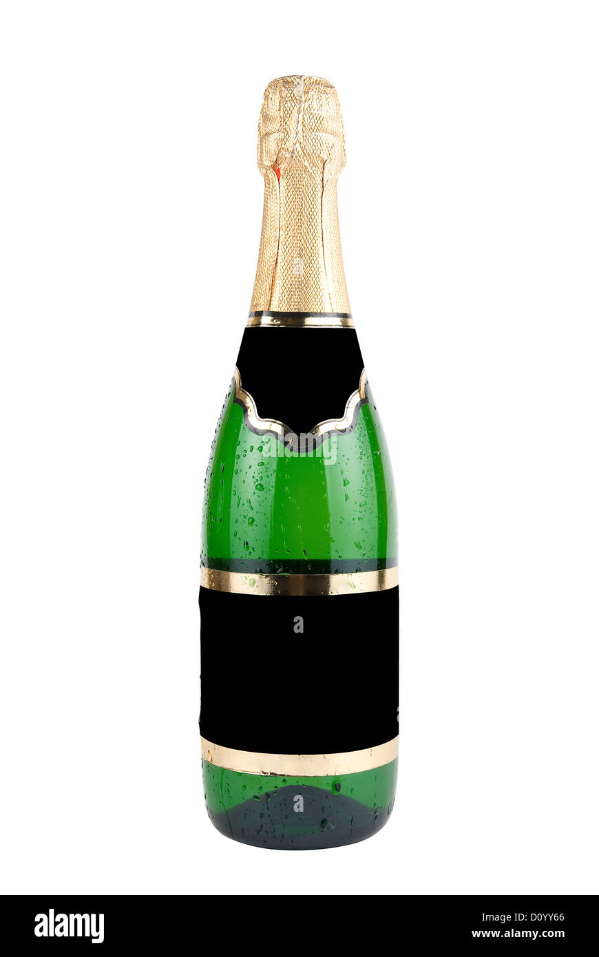 Festive green bottle champagne Cut Out Stock Images & Pictures - Alamy