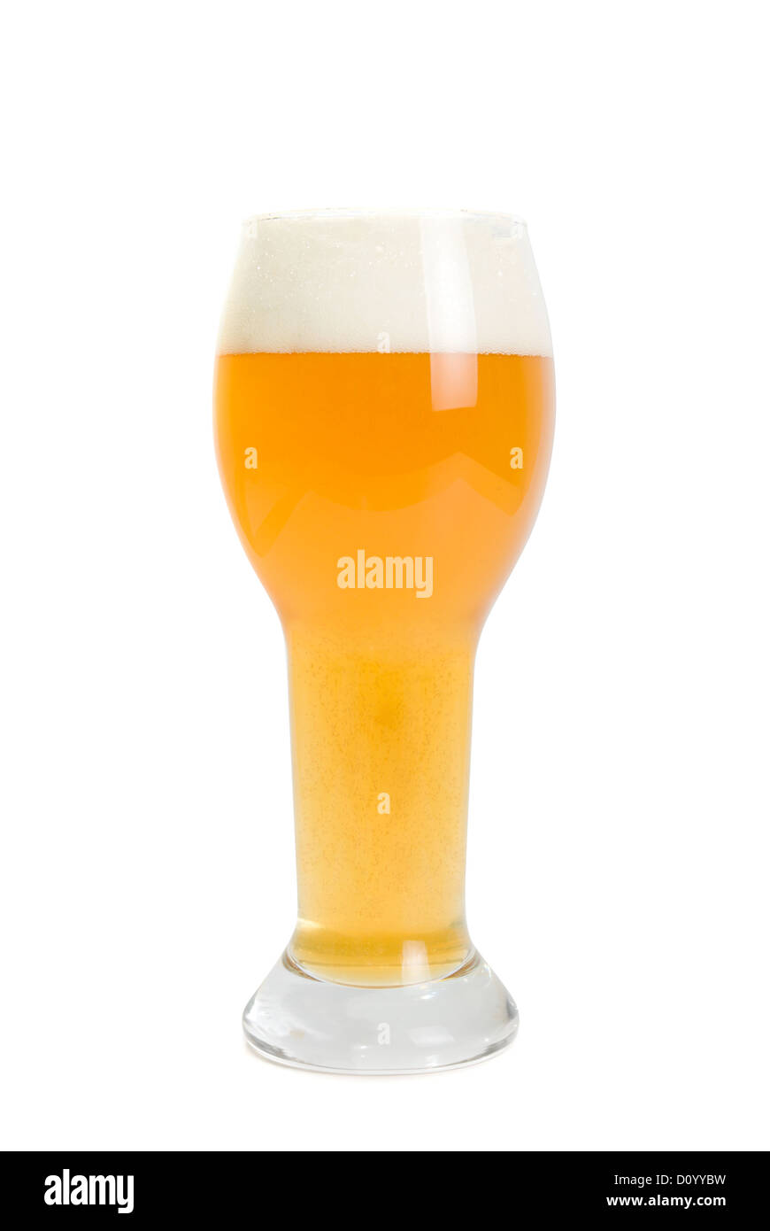 Beer glass foam spilling Cut Out Stock Images & Pictures - Alamy