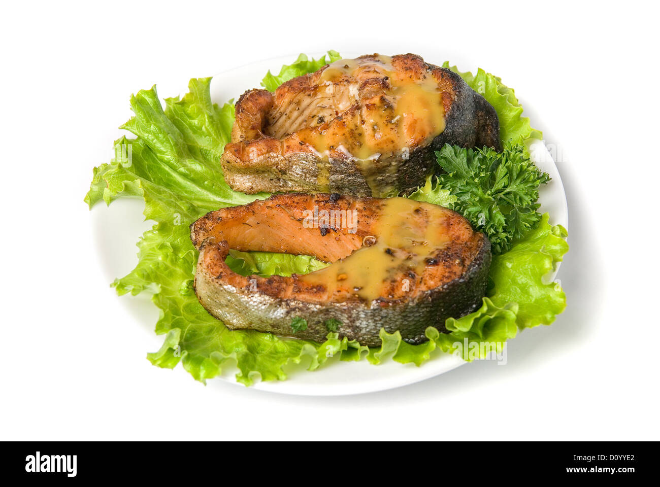 Tasty hunchback salmon fish Stock Photo - Alamy