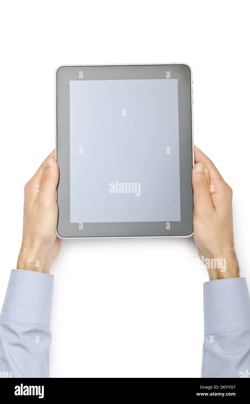 Digital display tablet Cut Out Stock Images & Pictures - Alamy