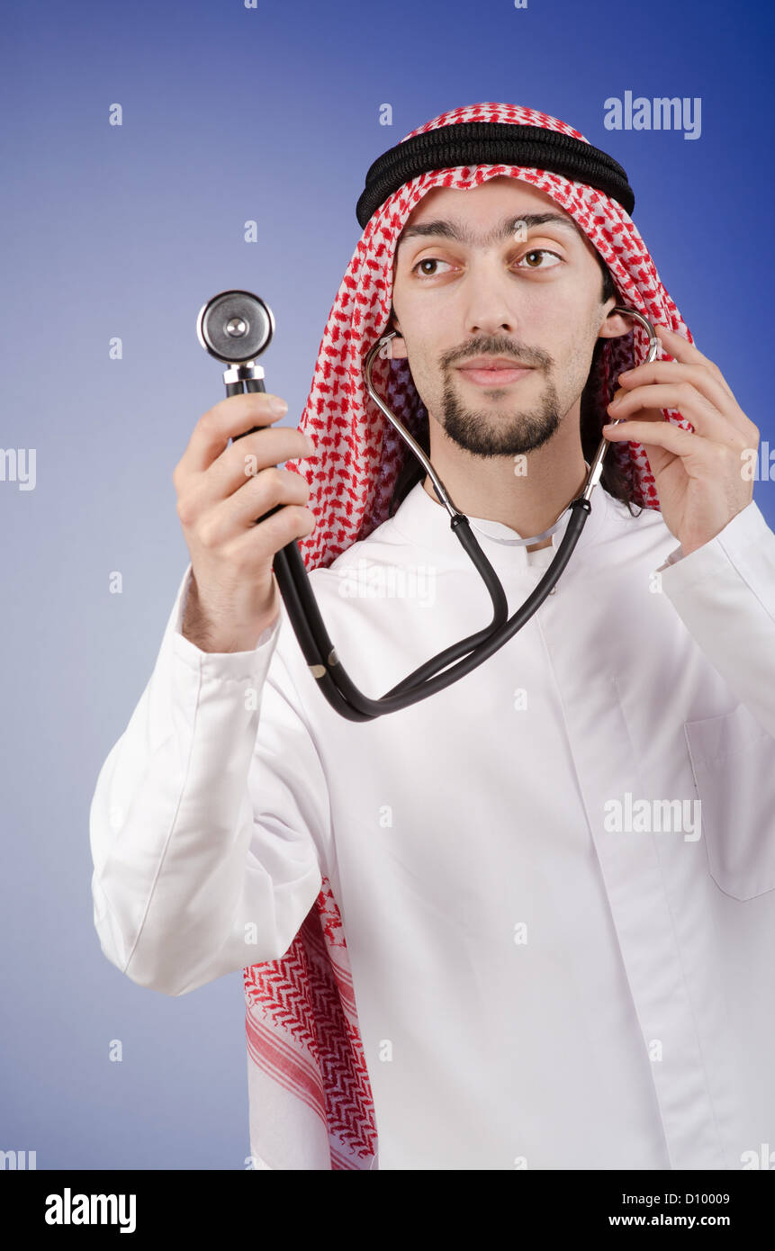 Arab doctor in studio shooting Stock Photo - Alamy