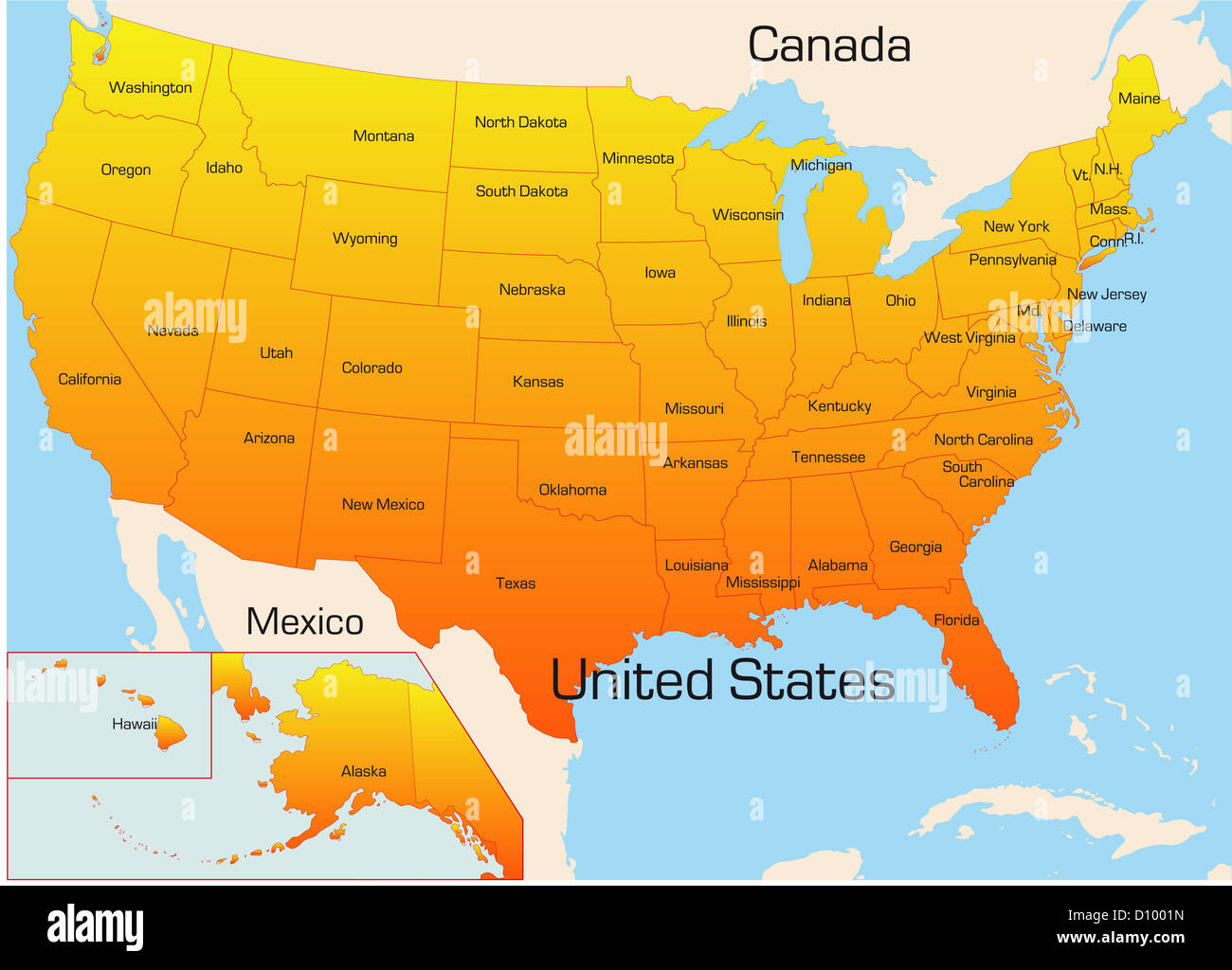 Union washington state map hi-res stock photography and images - Alamy