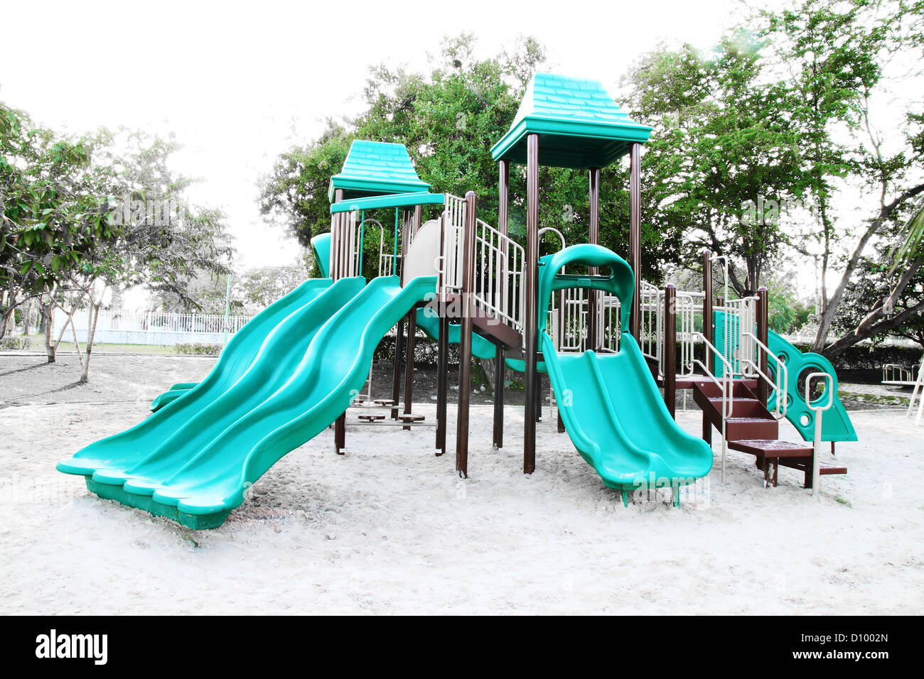 playground without children in the park Stock Photo - Alamy