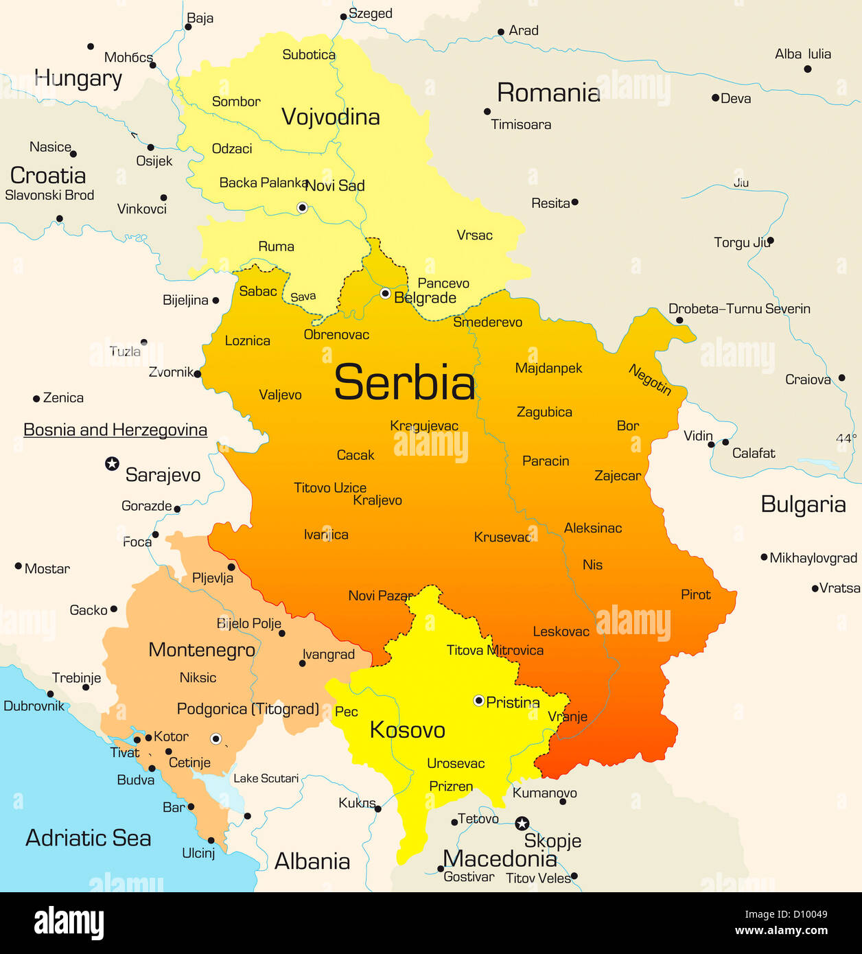 Old belgrade map hi-res stock photography and images - Alamy
