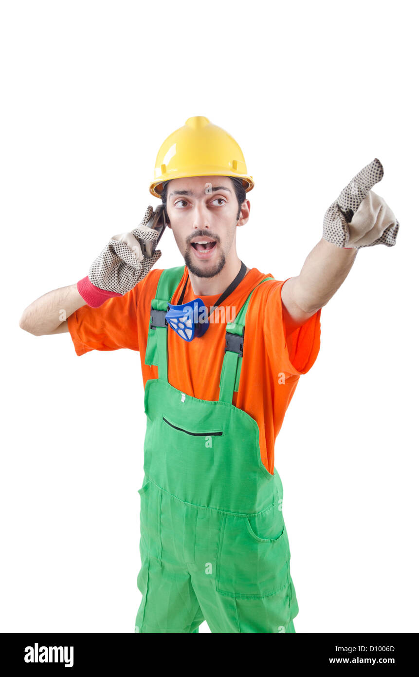 Work speaking on the phone Stock Photo - Alamy