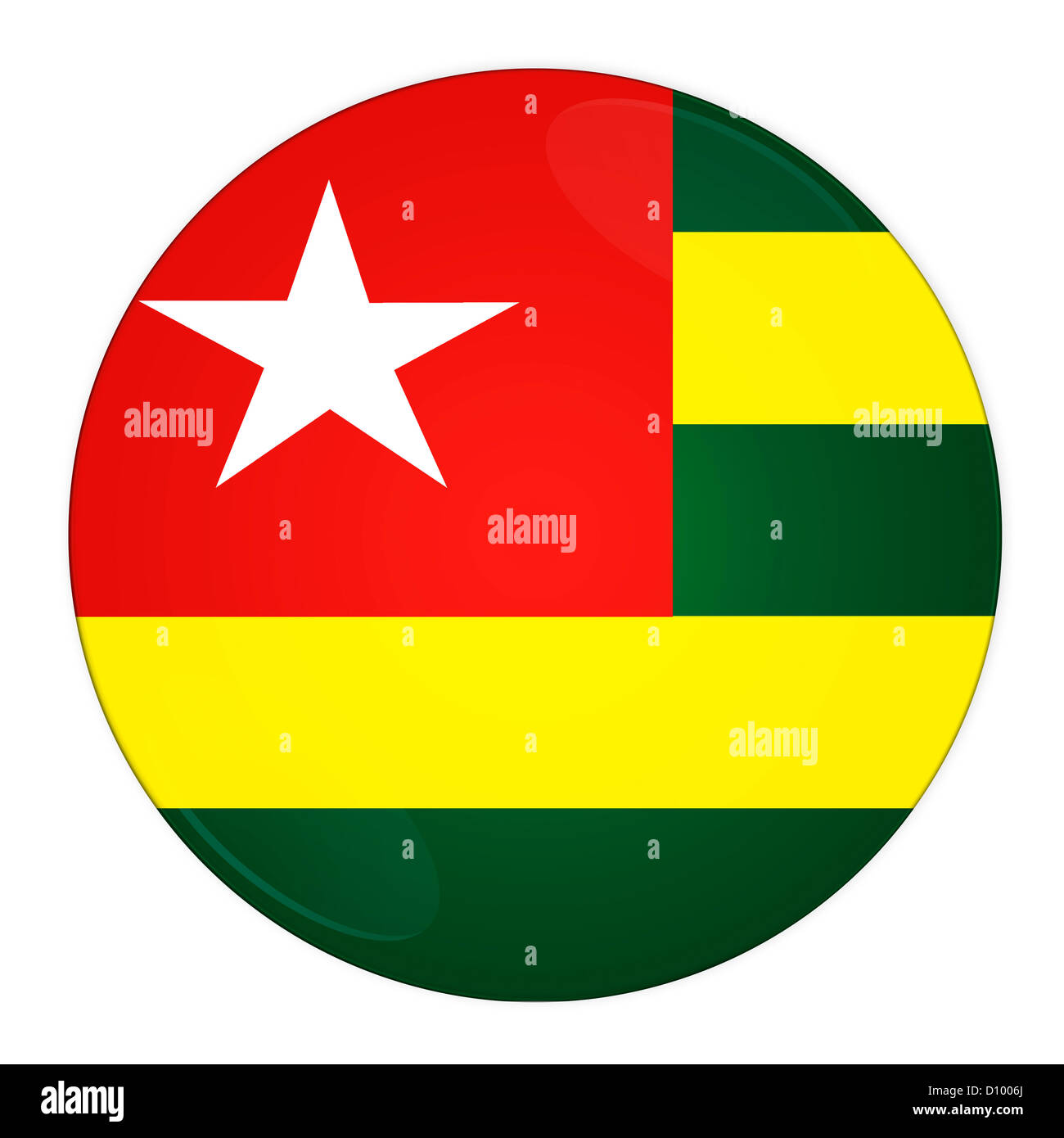 Togo button with flag Stock Photo - Alamy