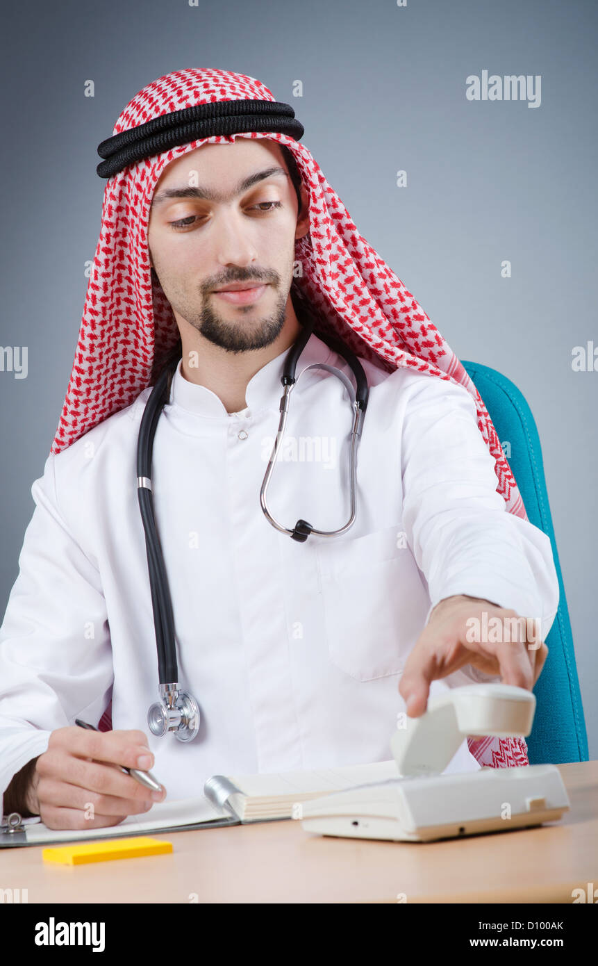 Arab doctor working in hospital Stock Photo - Alamy