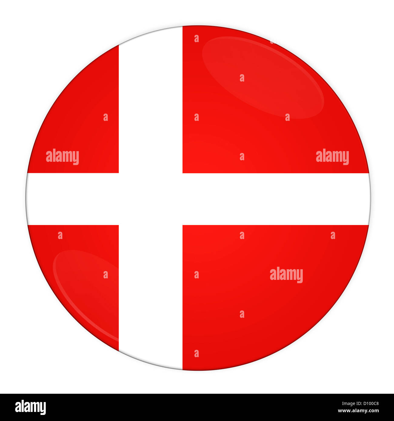 3d map illustration denmark flag Cut Out Stock Images & Pictures - Alamy
