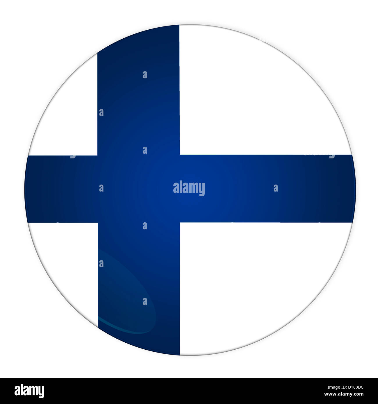 Finland button with flag Stock Photo - Alamy