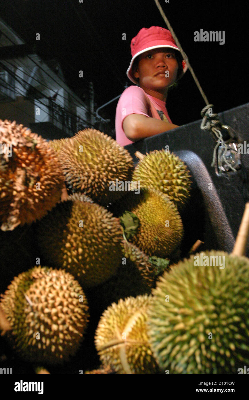 A durian vendor in Phuket Stock Photo - Alamy