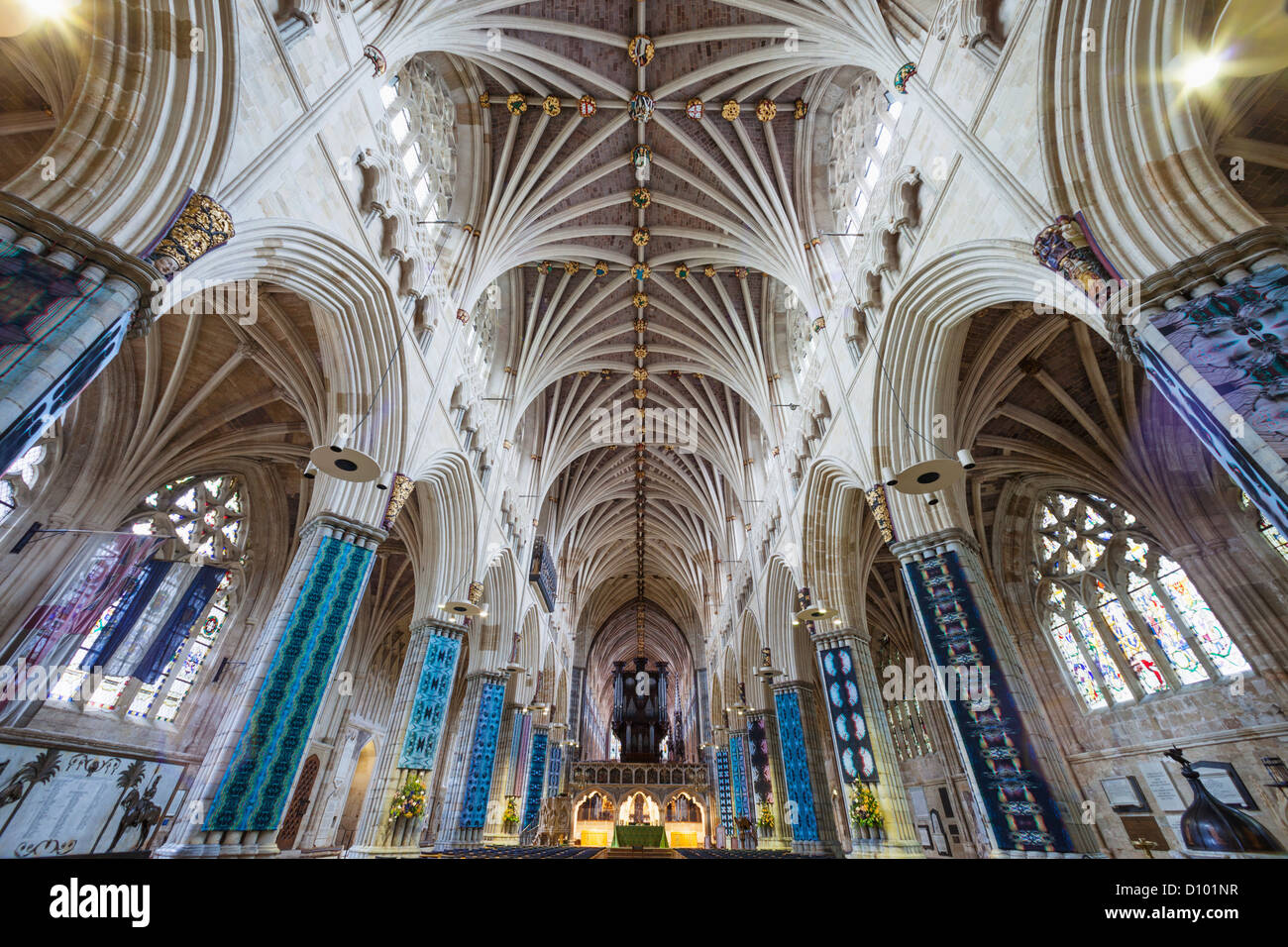 Exeter cathedral interior hi-res stock photography and images - Alamy