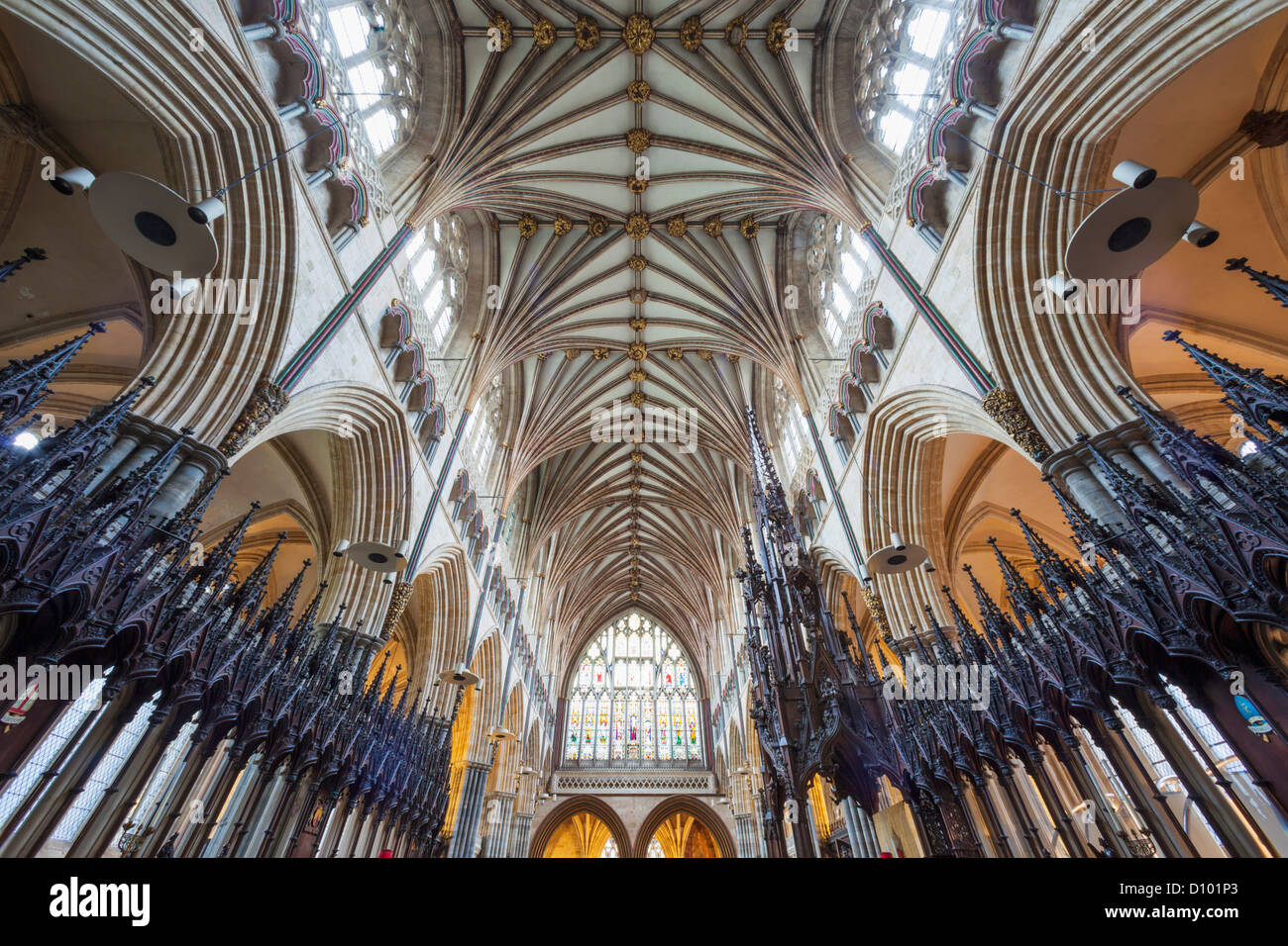 Exeter cathedral interior hi-res stock photography and images - Alamy