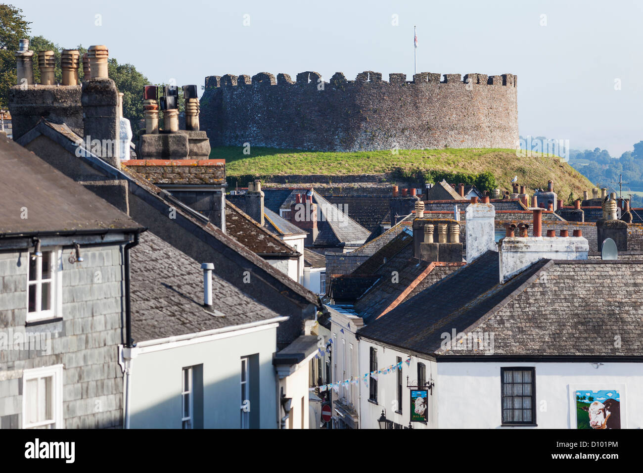 England, Devon, Totnes, Totnes Castle Stock Photo - Alamy