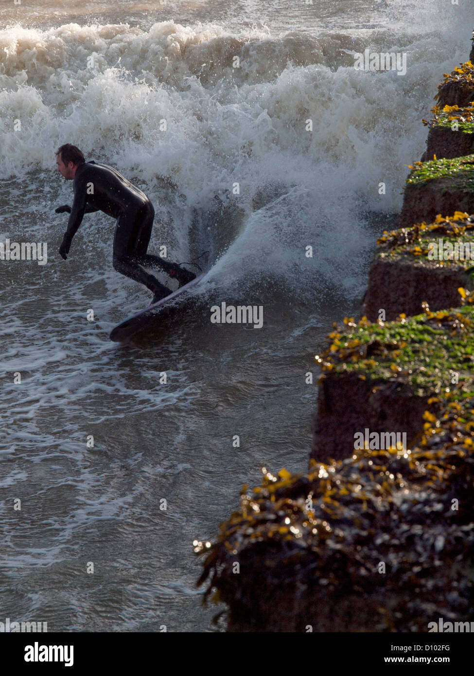Surfer in cold english hi-res stock photography and images - Alamy