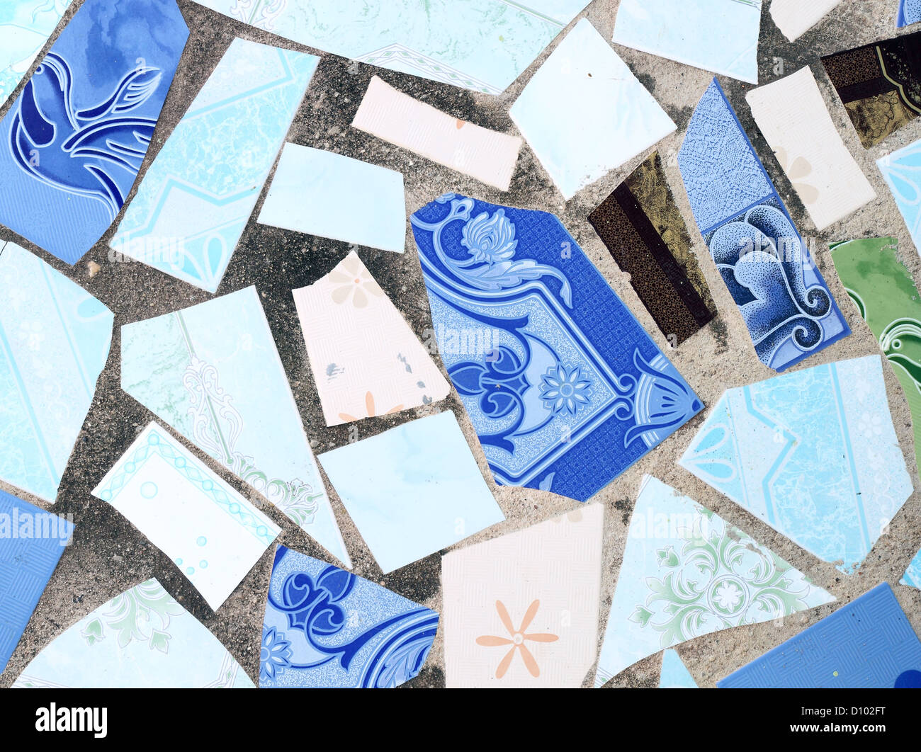 Closeup broken tile floor hi-res stock photography and images - Alamy