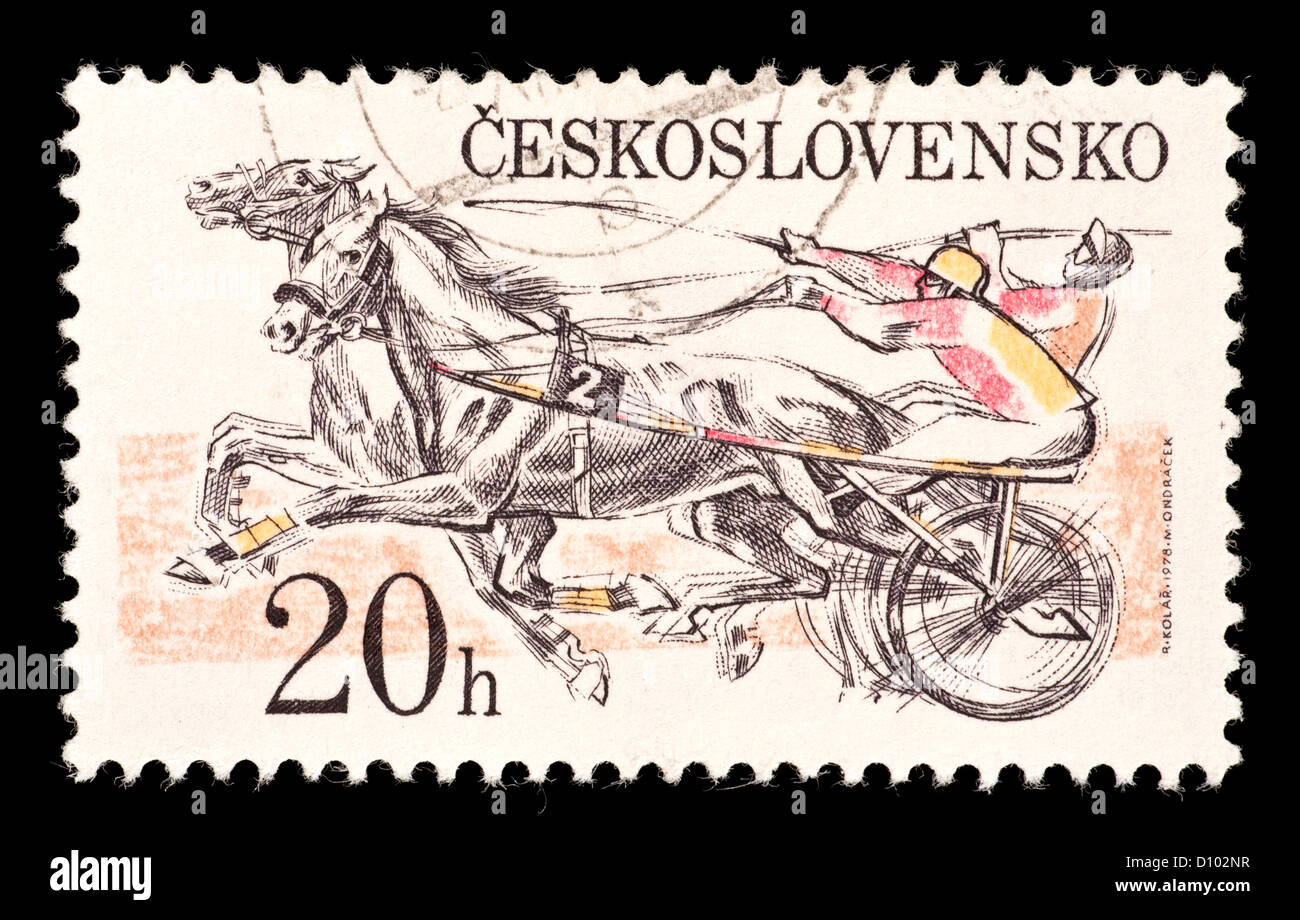 Postage stamp from czechoslovakia depicting hi-res stock photography ...