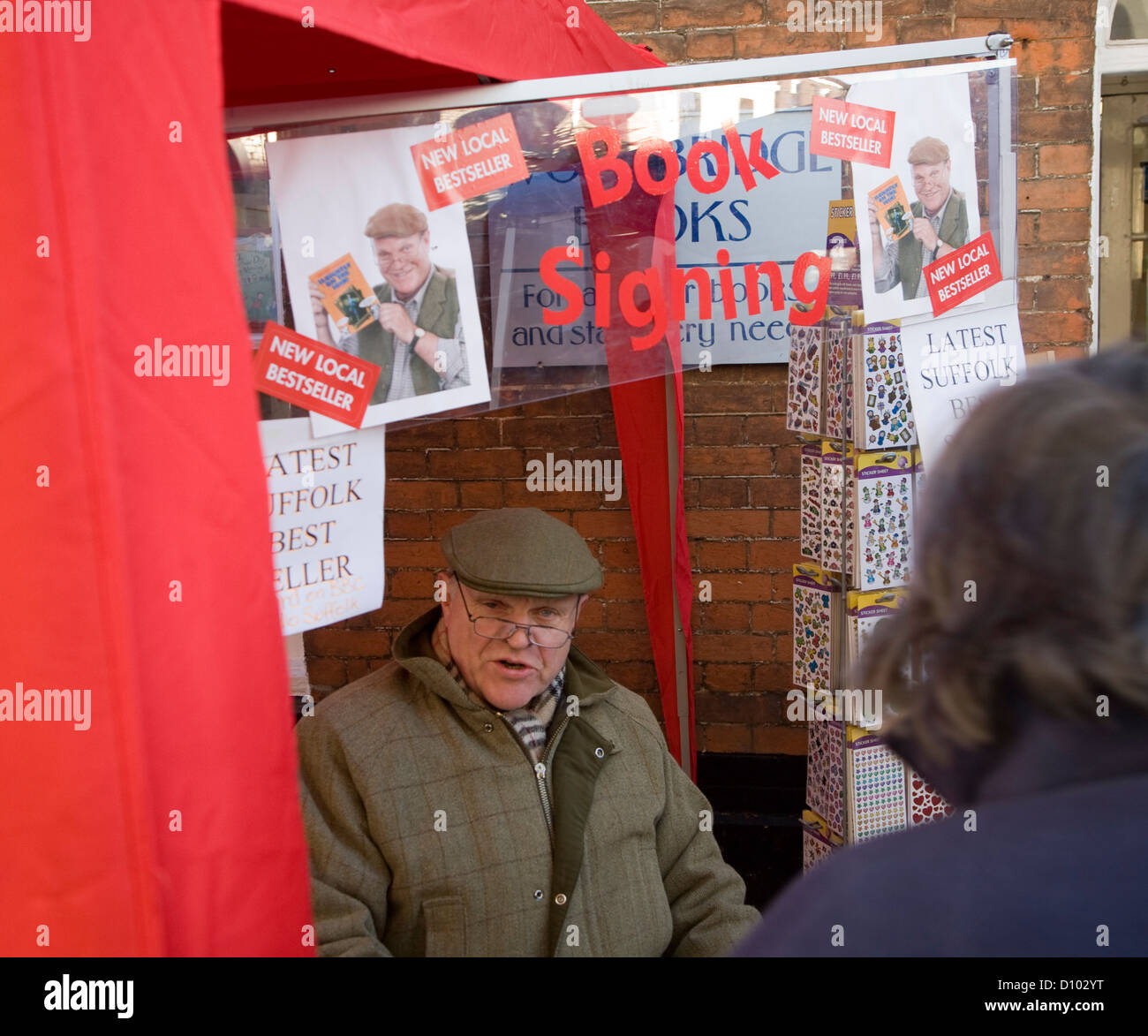 Charlie Haylock local author book signing at Christmas street fair ...
