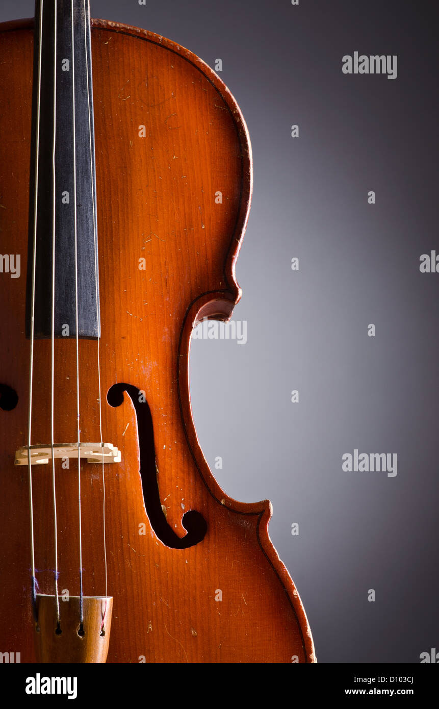 Music Cello in the dark room Stock Photo - Alamy