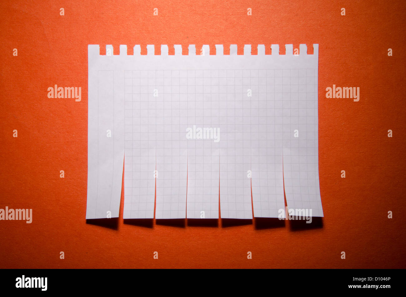 Tear off paper notice on the wall Stock Photo - Alamy