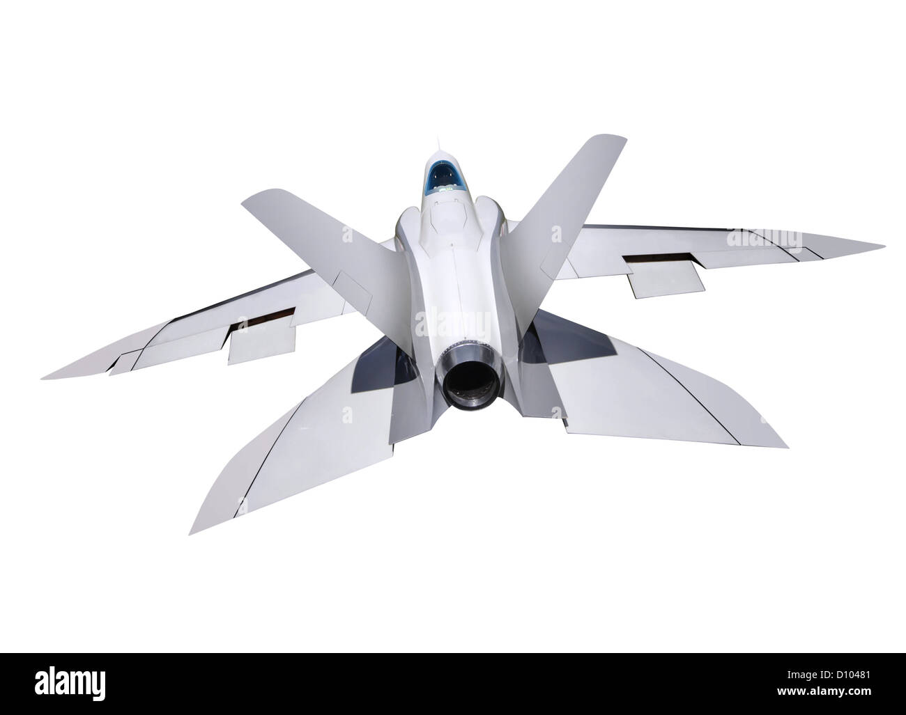 white fighter interceptor isolated on white with path Stock Photo - Alamy
