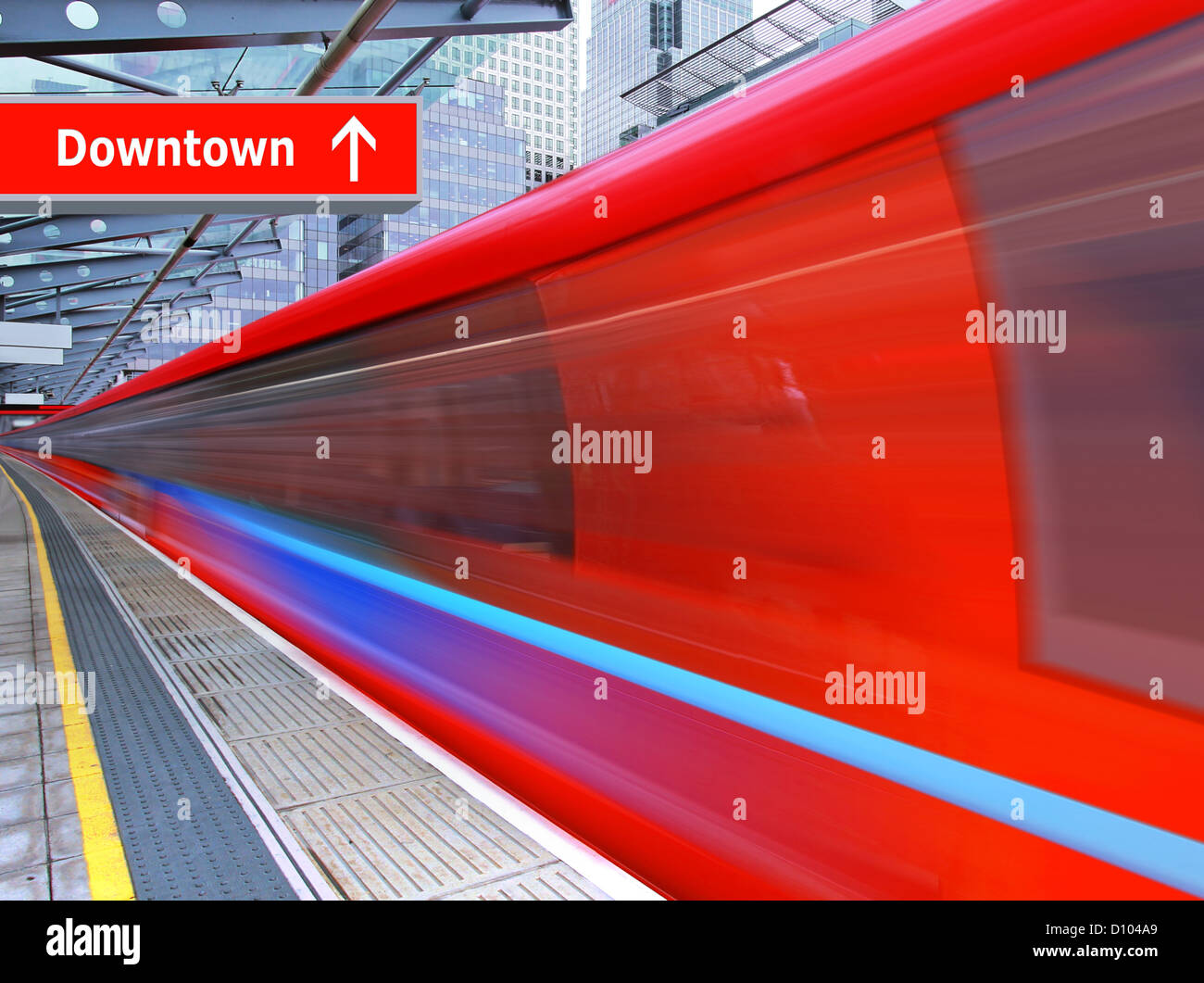 background of the high-speed train with motion blur outdoor Stock Photo ...